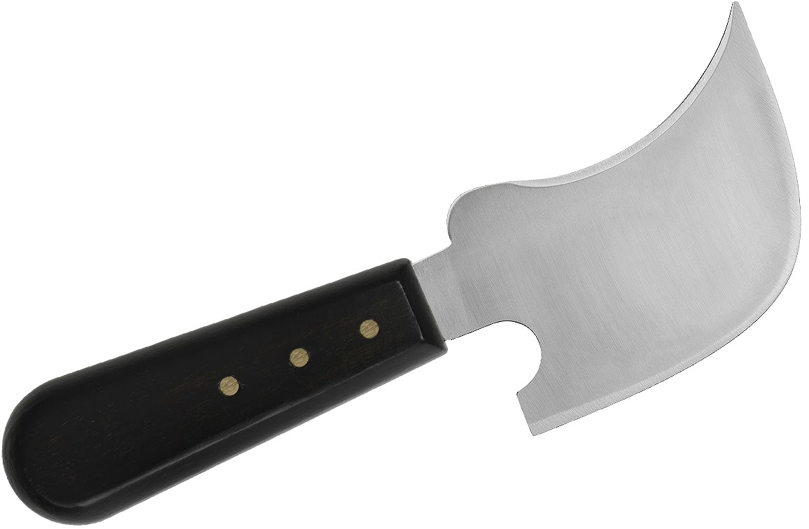 Kwartmaan mes dubbel lemmet - Beroepsmespunt.nl