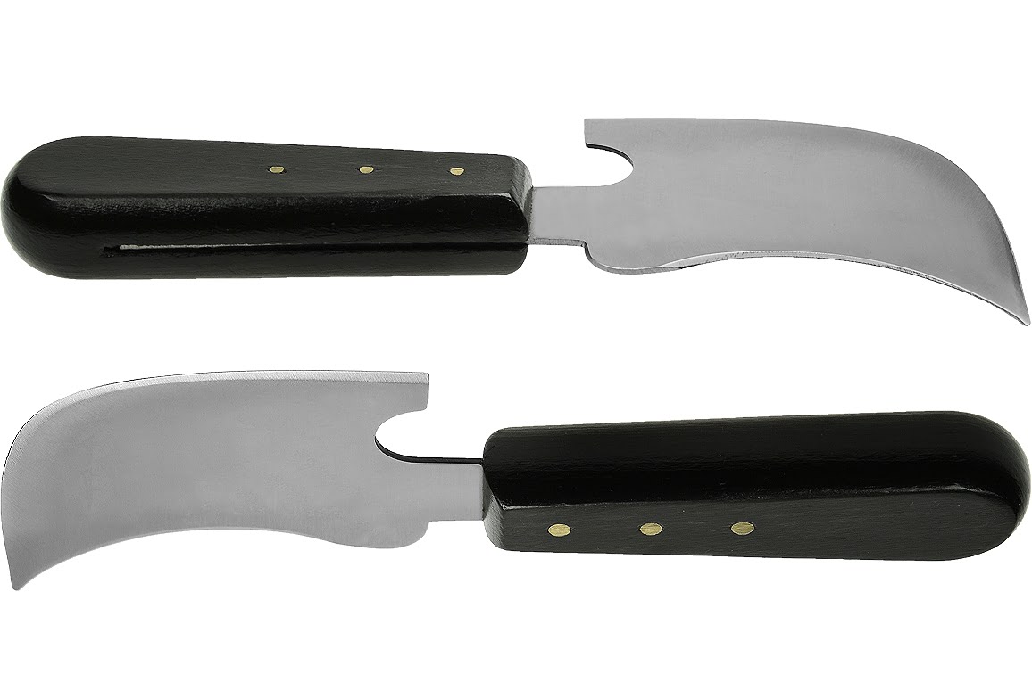 Kwartmaan mes dubbel lemmet - Beroepsmespunt.nl