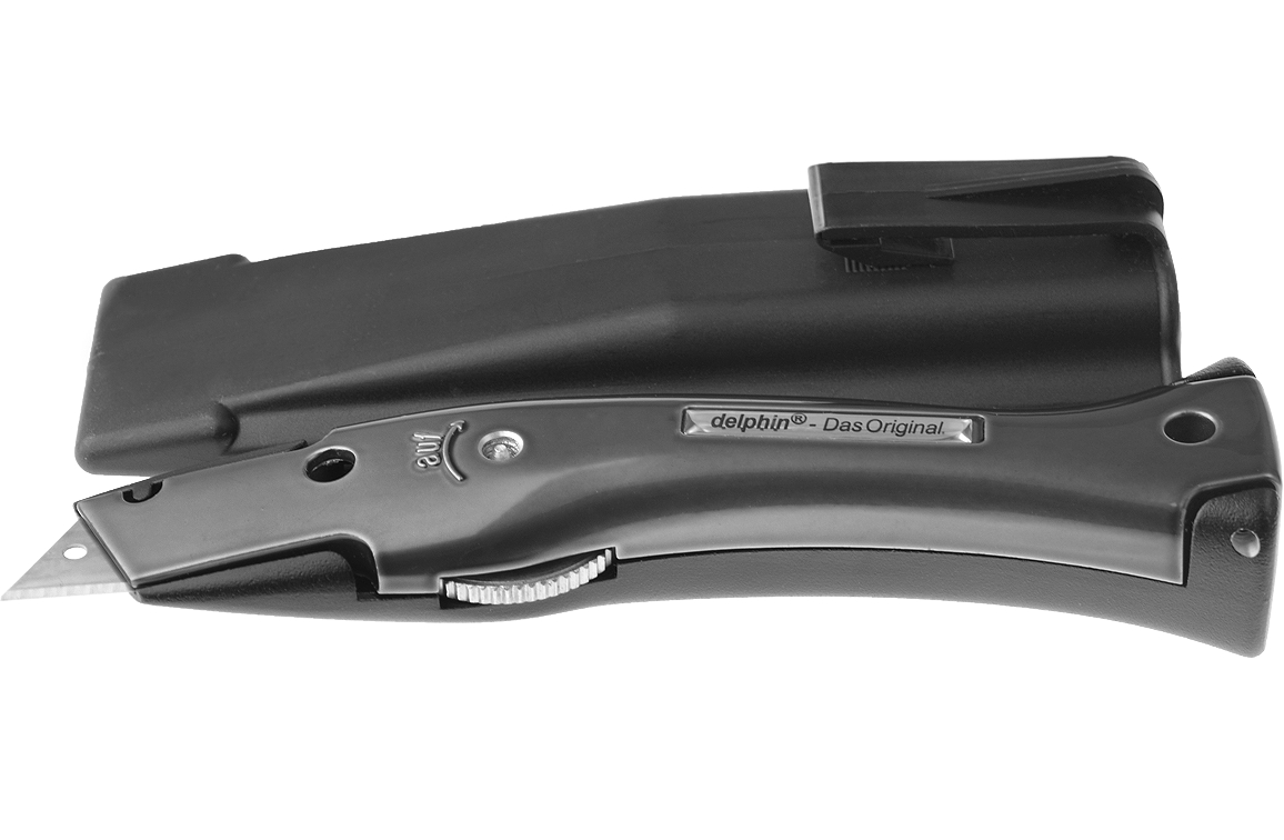 Delphin 02 Metallic grijze meshouder - Beroepsmespunt.nl